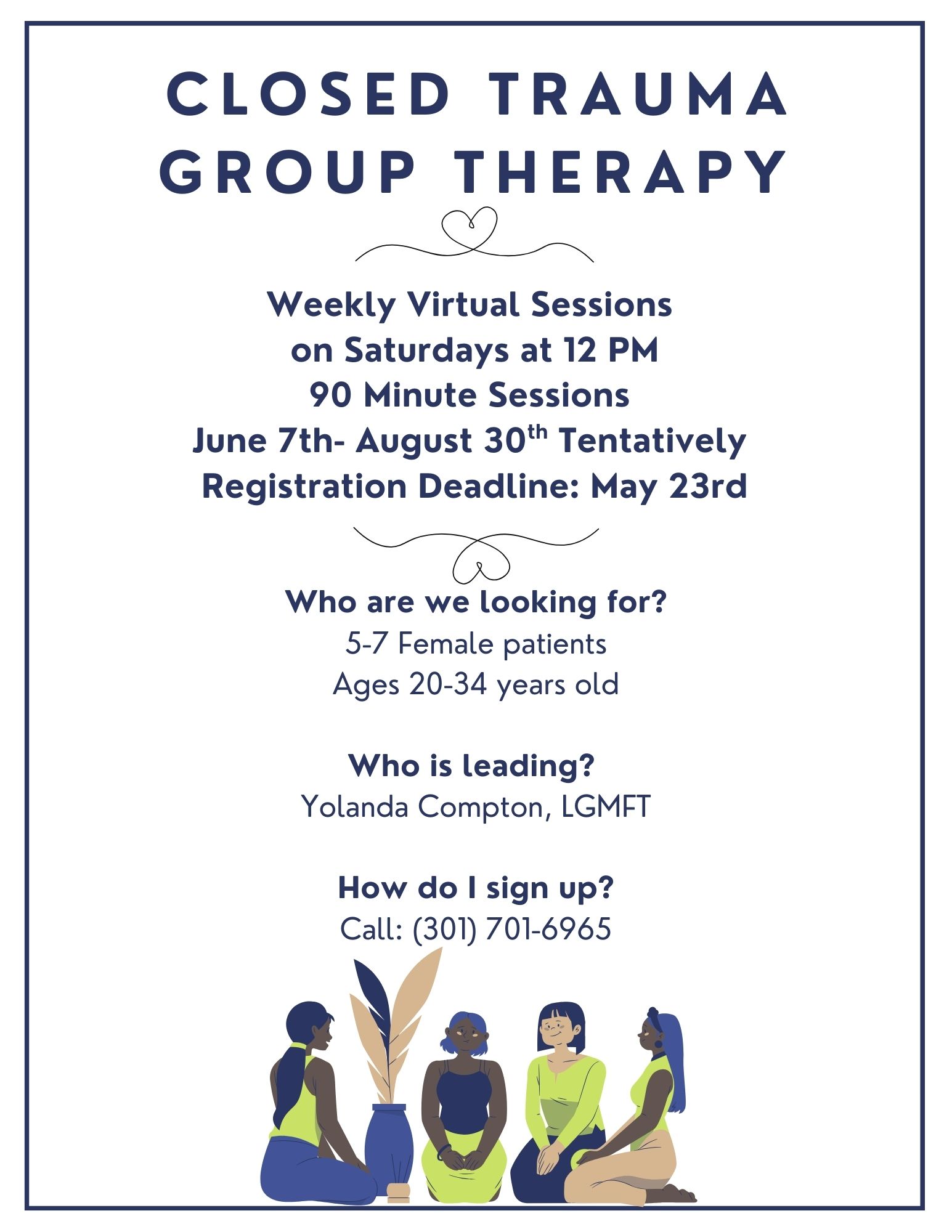 Register for Our Trauma Group Therapy!